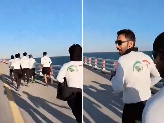 Watch: Bahraini youth on a 5-day trek from Manama to Riyadh to ...