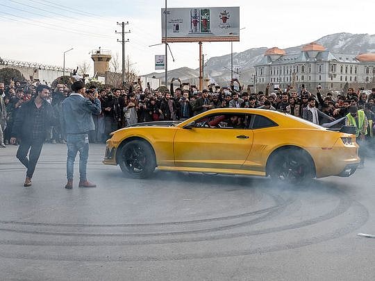 Drifting with purpose: sports car enthusiasts rally in Afghanistan