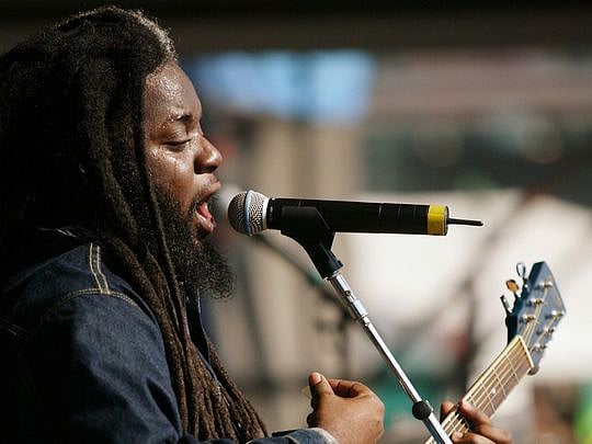 'Peetah' Morgan, lead singer of family reggae band Morgan Heritage ...