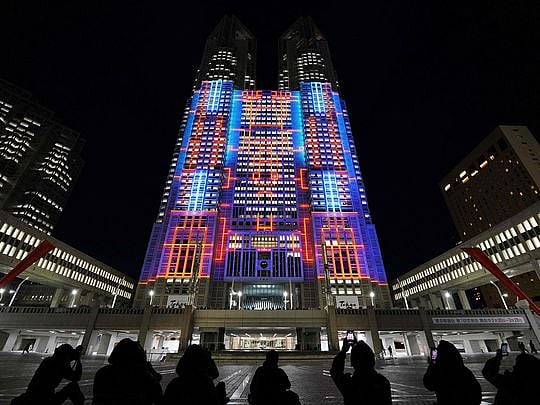 Record-breaking projections light up Tokyo skyscraper