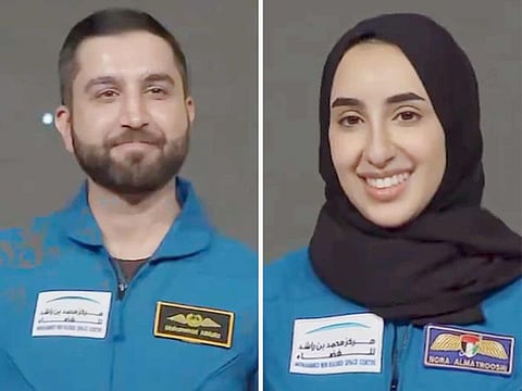 Watch: 2 UAE astronauts, including first Emirati woman, become NASA ...