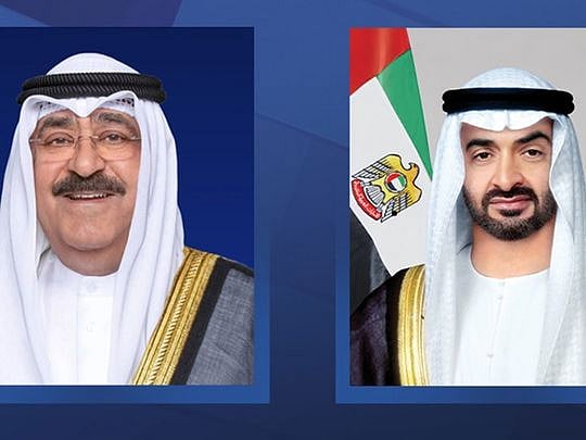 UAE President receives Emir Of Kuwait in Abu Dhabi