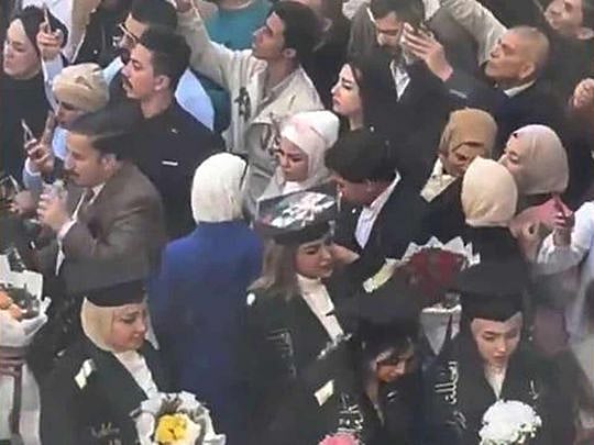 Watch: Iraqi student in trouble over Saddam picture