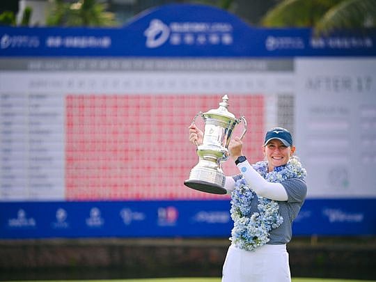 Superb Tardy sweeps to maiden victory at Blue Bay LPGA