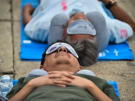 Photos: Hundreds in Mexico City mark World Sleep Day by stretch out for ...