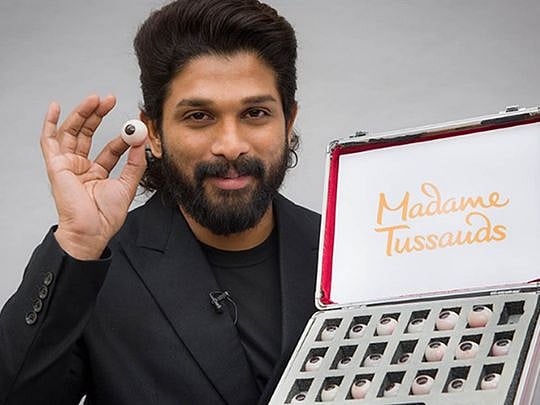 Telugu superstar Allu Arjun in Dubai to unveil his wax figure at the ...