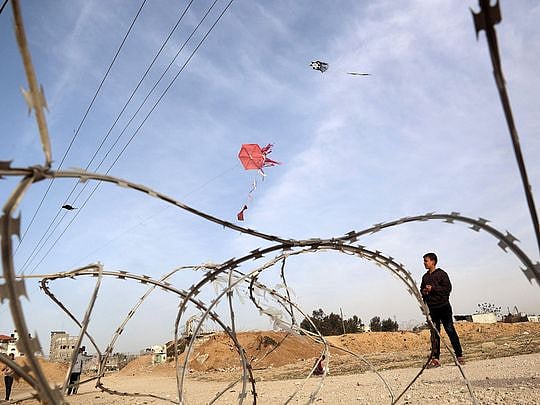 Gaza children fly kites to escape horrors of war