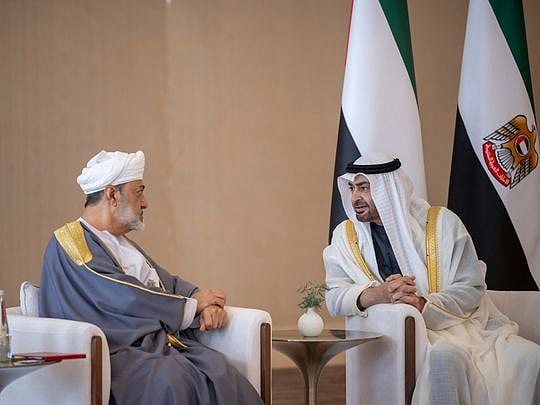 UAE President receives Sultan of Oman on state visit