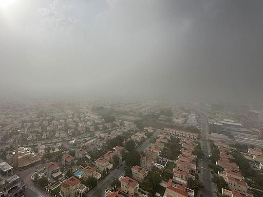 Weather: Heavy rain with hail in parts of Al Ain, dusty in Dubai ...