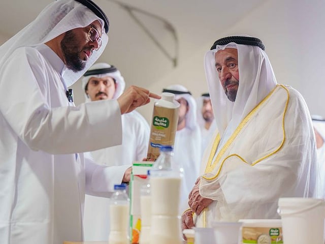 Watch: Sheikh Sultan opens Dh600 million Mleiha Dairy Farm in Sharjah