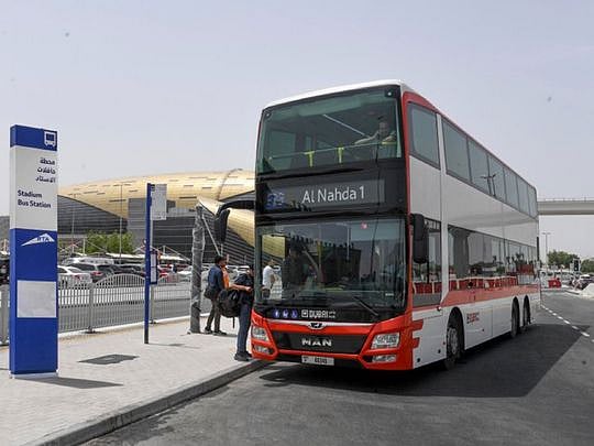 New bus station next to Stadium Metro Station at Al Qusais