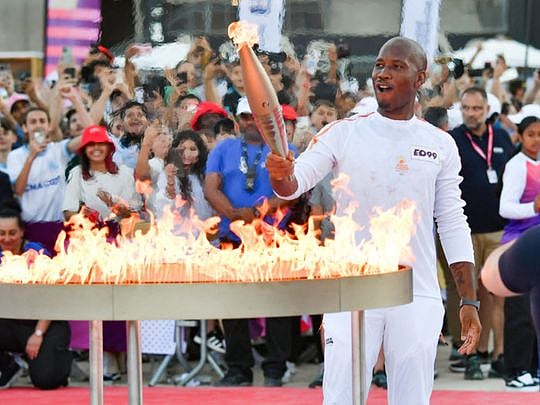 Olympic torch relay completes its first day in France with arrival at ...