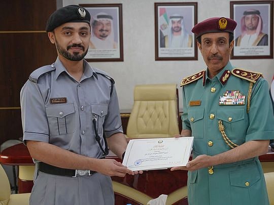 Watch: Egyptian woman thanks Ajman Police officer for helping her ...