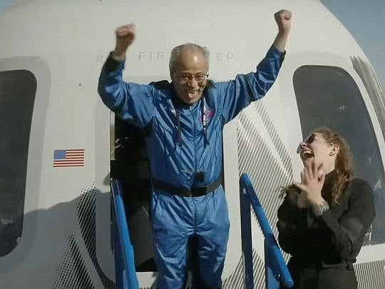 Blue Origin flies thrill seekers to space after two year hiatus