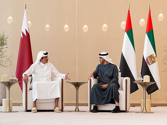 UAE President and Emir of Qatar discuss regional developments