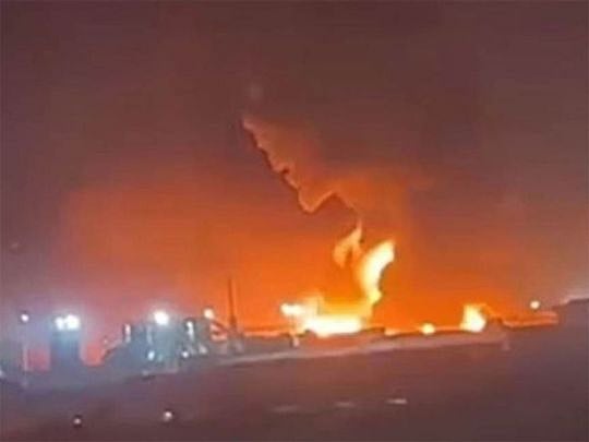 Massive fire breaks out at oil refinery in Iraq's Irbil