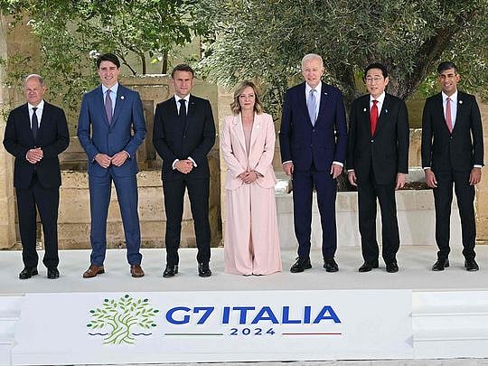 G7 leaders confront global challenges together