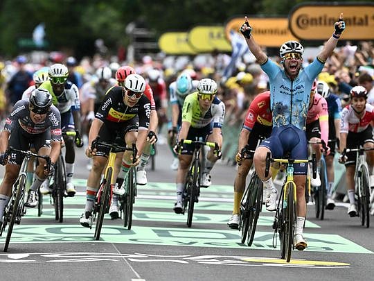 Mark Cavendish makes Tour de France history with 35th stage win