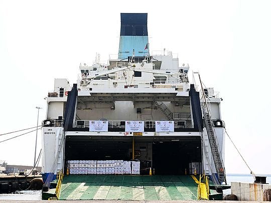 Watch: UAE ship with 5,340 tonnes of aid for Gaza sets sail