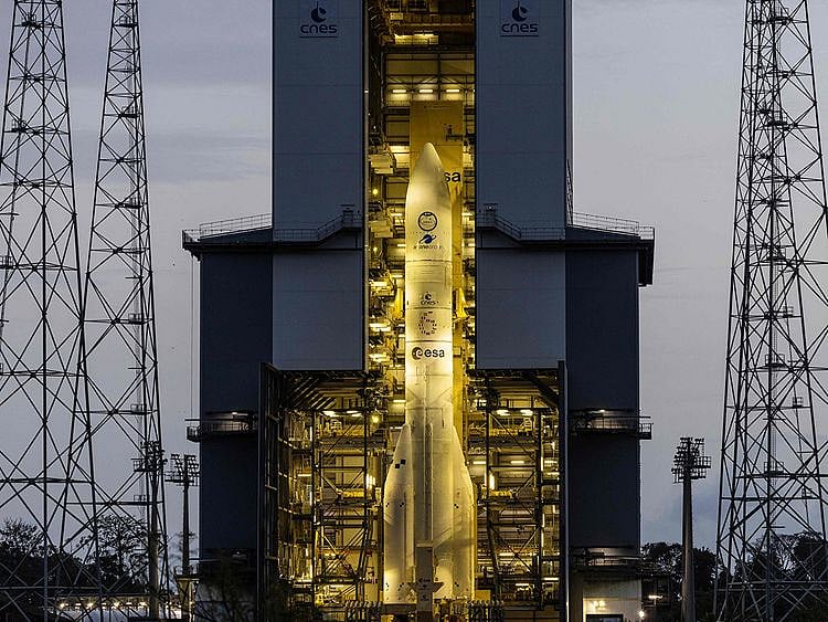 European satellite launcher set for first commercial blast off