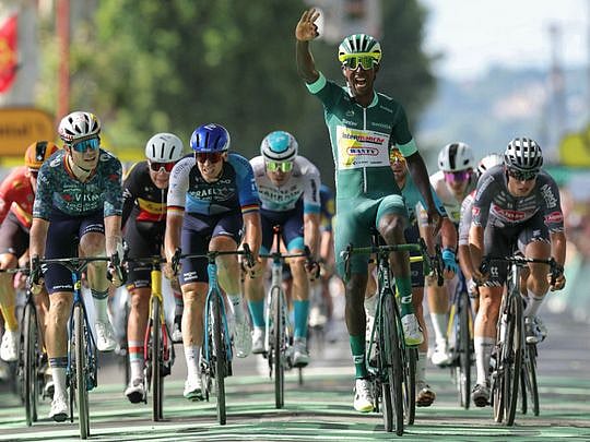 Biniam Girmay wins again as Primoz Roglic suffers costly Tour de France ...