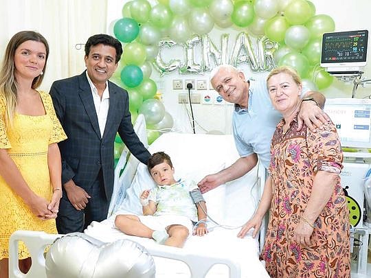 Six-year-old Turkish boy with rare genetic disorder gets ground ...