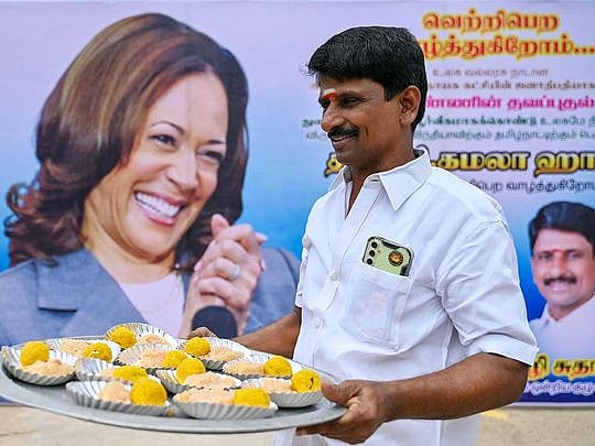 Indian priests invoke heavenly powers for Kamala Harris
