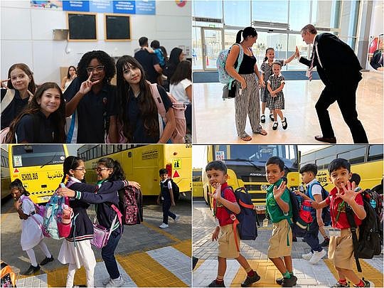 Watch: Excitement runs high as UAE students return to school for new term