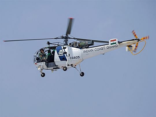 India searches for Coast Guard crew after helicopter crash
