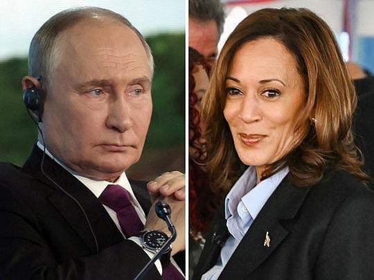 Russian President Vladimir Putin says supports Kamala Harris in US election