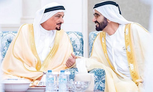 Mohammed bin Rashid congratulates Ajman Ruler on 43 years of leadership
