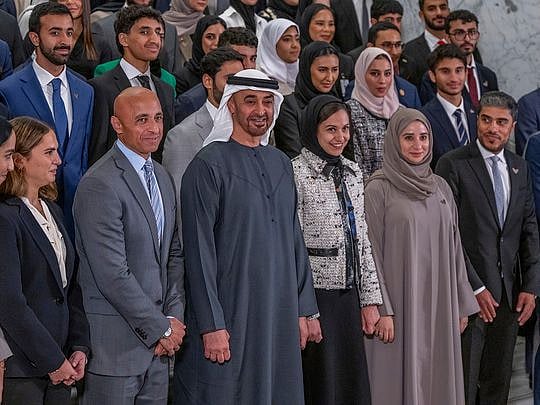 Watch: UAE President meets with Emirati students and NASA graduates in ...