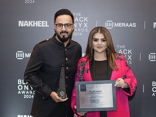 DRE awarded prestigious Black Onyx Platinum Award by Dubai Holdings