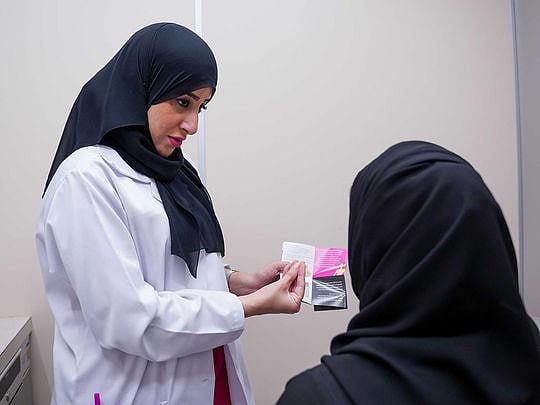 Pink Caravan offers free breast screening in Aljada, Sharjah