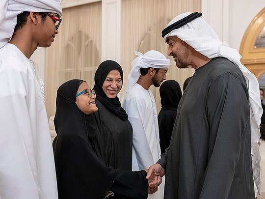 Watch: UAE President receives foster mothers from the Family Care Authority