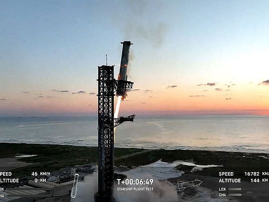 Video: In a first, SpaceX 'catches' megarocket booster after test flight