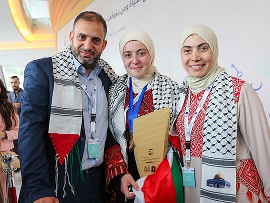 Watch: Palestinian girl, 17, wins 8th Arab Reading Challenge in Dubai ...