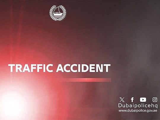 UAE traffic alert: Accident on Dubai road heading towards Abu Dhabi