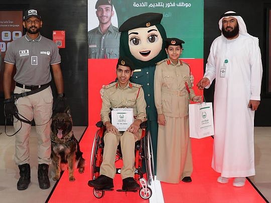 Boy of determination becomes ‘Dubai Police officer for a day’