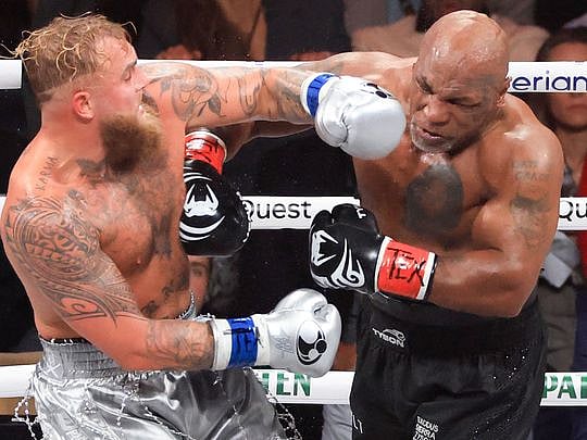 Mike Tyson beaten by Jake Paul in heavyweight return