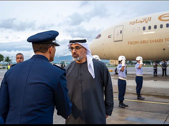 Sheikh Khaled arrives in Brazil for G20 Summit