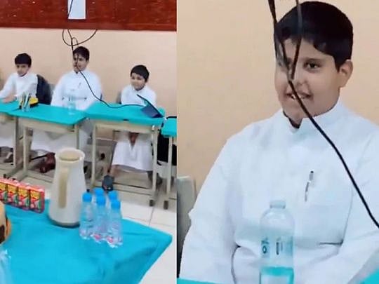 Watch: Saudi school holds emotional ceremony to welcome back boy who ...