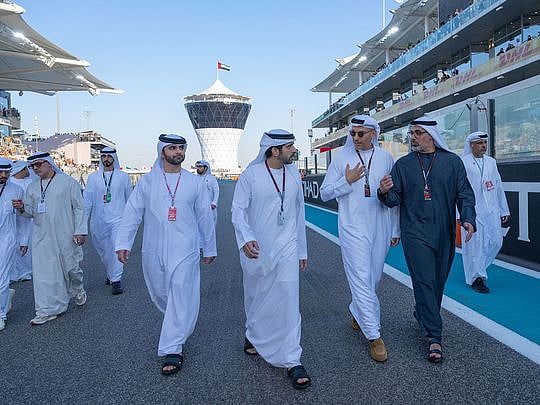 Video: Sheikh Khaled, Sheikh Hamdan witness Formula 1 season finale in ...