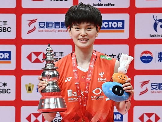 China badminton ace Shi wins second World Tour Finals title