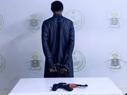 Watch: Saudi man arrested for showing off his gun in a video