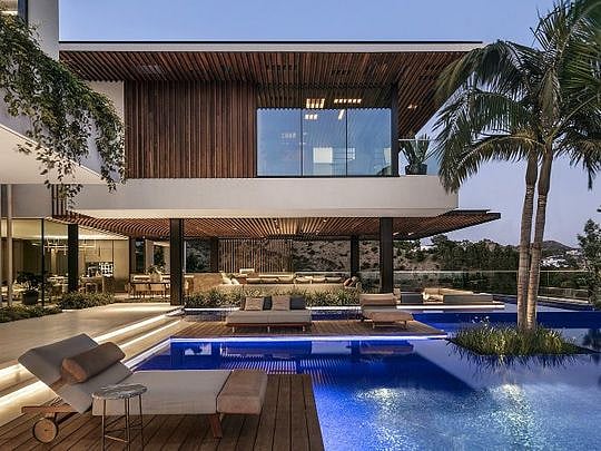 The hillside-inspired architecture of this LA home is a stunning frame ...