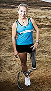 Atleta amputada cuenta su historia