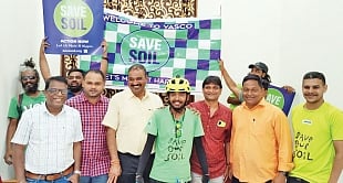 17-year-old cyclist on Save Soil tour feted in Vasco