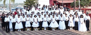 49 children receive First Holy Communion at St Michael Church, Taleigão