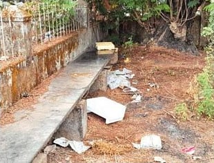Unkempt shrubbery, dumping of garbage mars neglected park in heart of ...